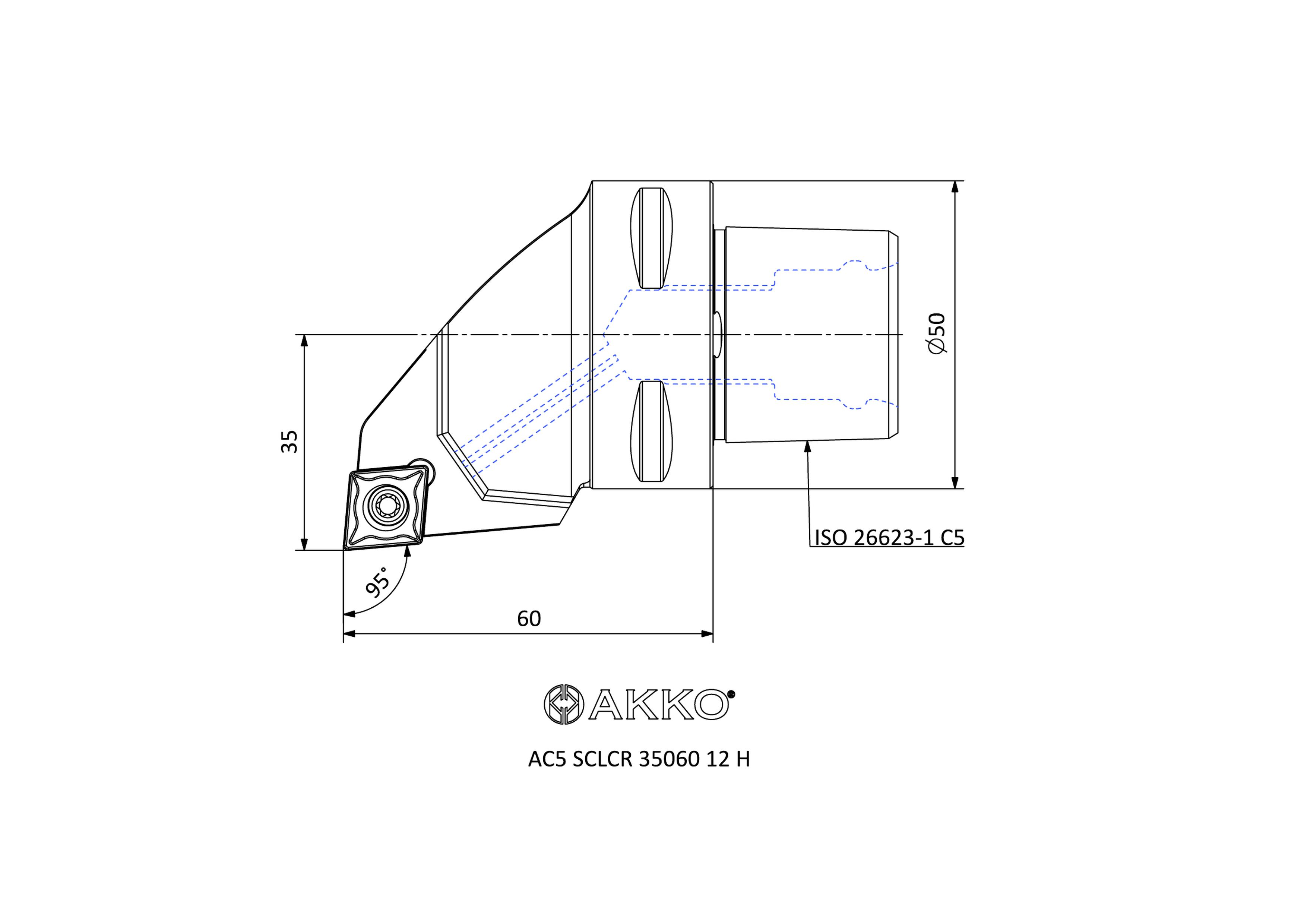 AC5 SCLCR 35060 12 H - POLİGONAL KONİK TAKIM TUTUCULAR - AKKO METAL ...