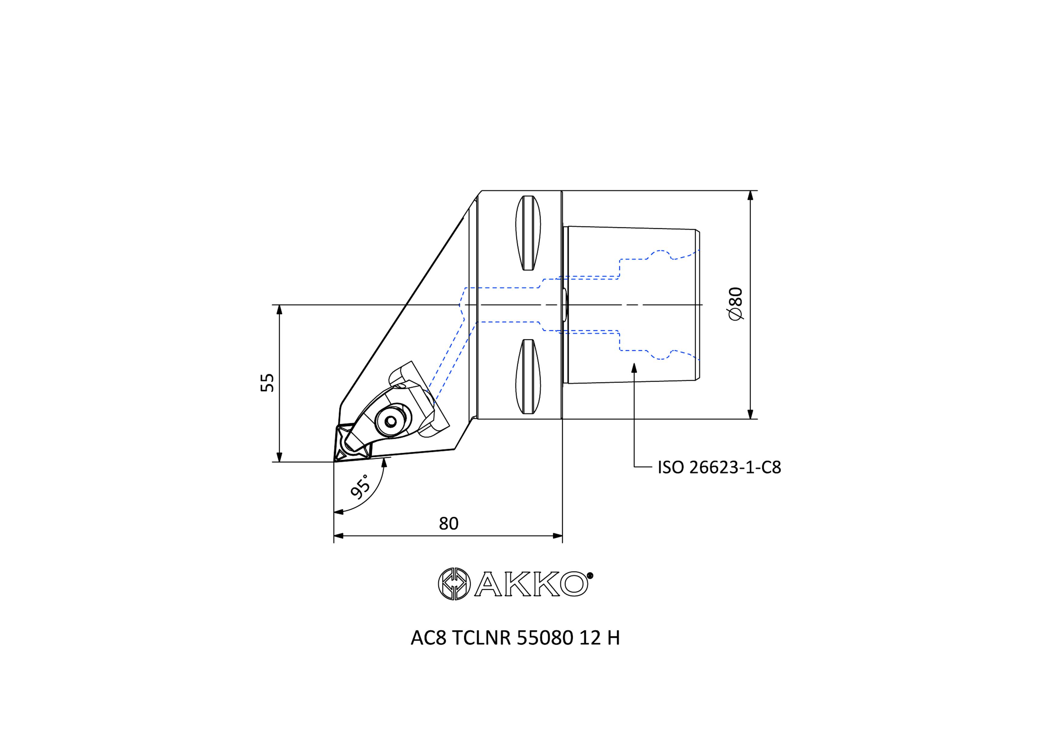 AC8 TCLNR 55080 12 H - EXTERNAL TURNING - AKKO METAL WORKING TOOLS ...